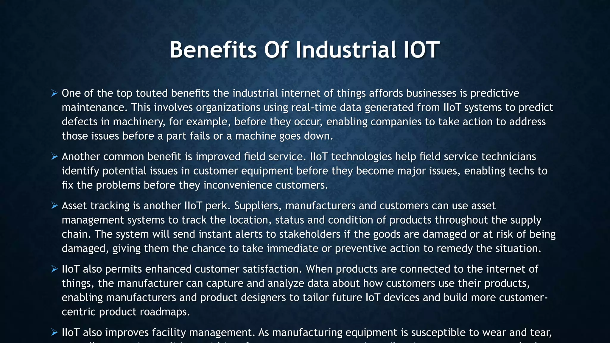 Industrial Internet of Things (IIOT) | PPTX