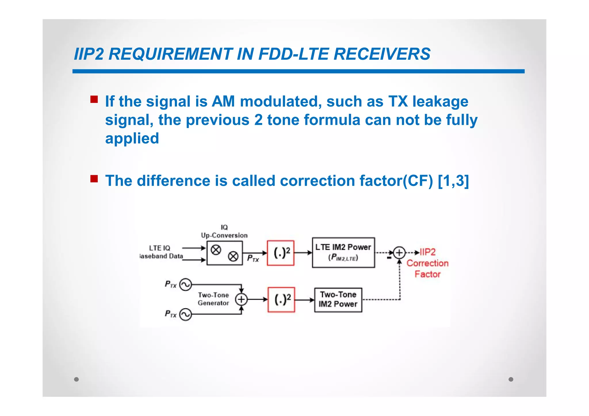 IIP2 requirements in 4G LTE Handset Receivers | PDF