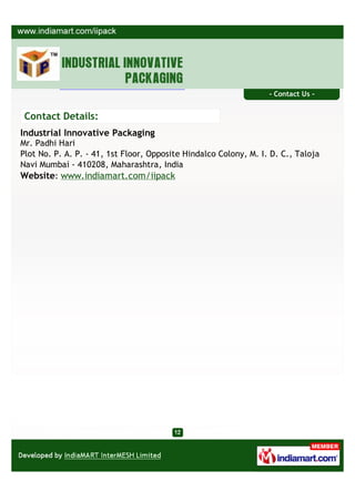 Industrial Innovative Packaging, Navi Mumbai, Wooden Crates | PDF