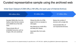 Lessons Learned From the Longitudinal Sampling of a Large Web Archive | PPT | Free Download
