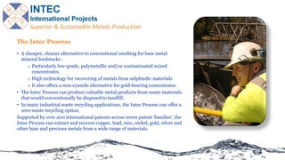 Intec International Projects ,Superior & Sustainable Metals Production ...