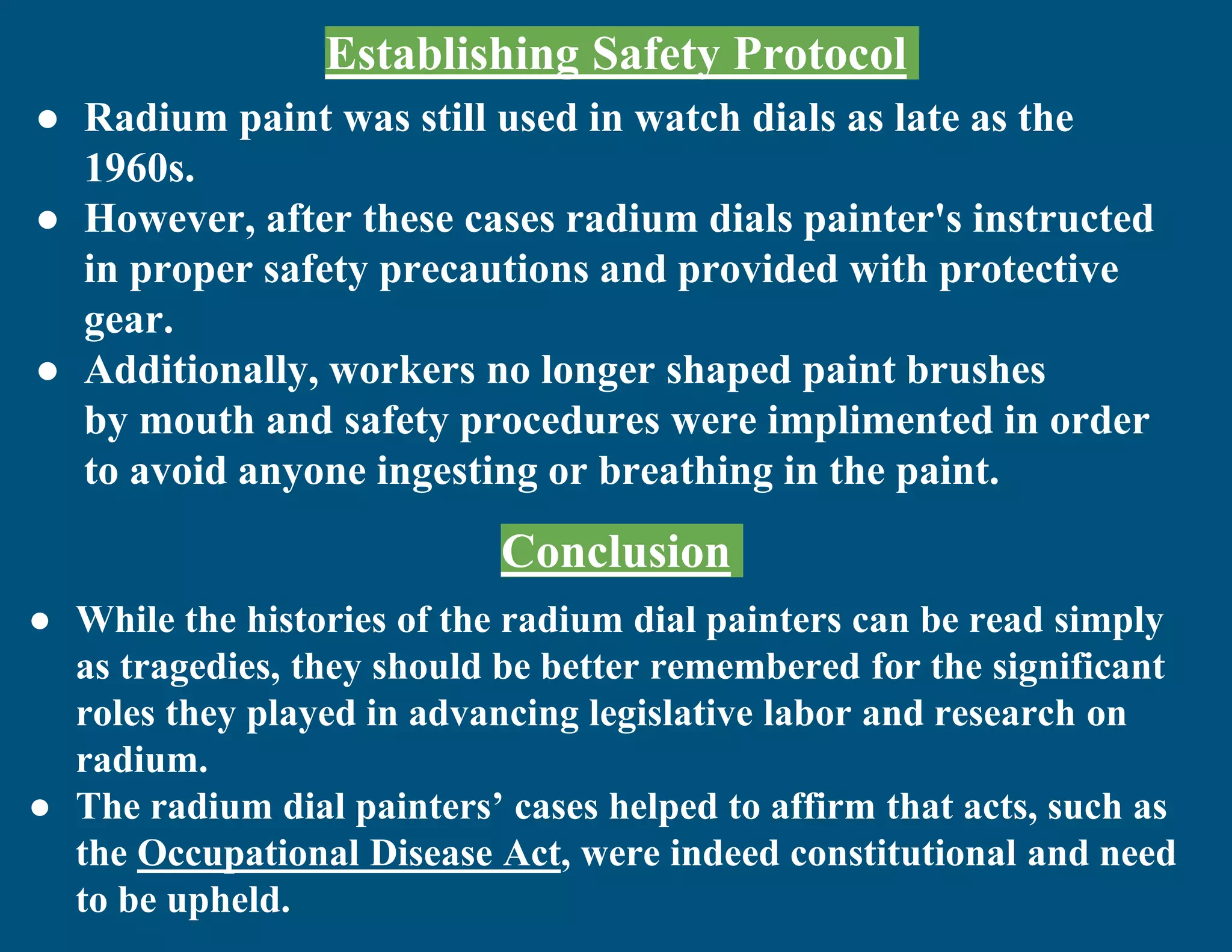 Radium dial painters and Oral Cancer | PPTX