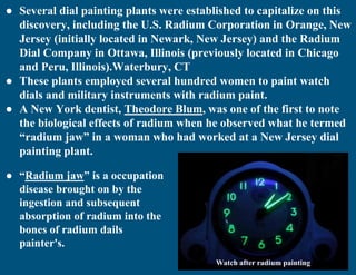 Radium dial painters and Oral Cancer | PPTX