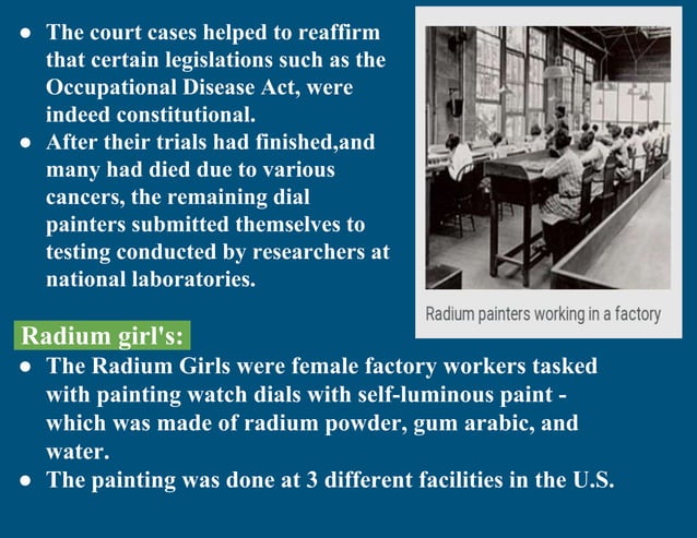 Radium dial painters and Oral Cancer | PPTX