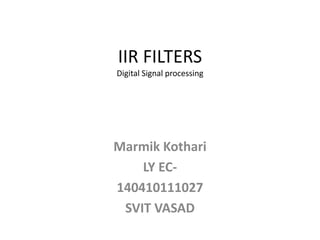 IIR Filters | PPTX