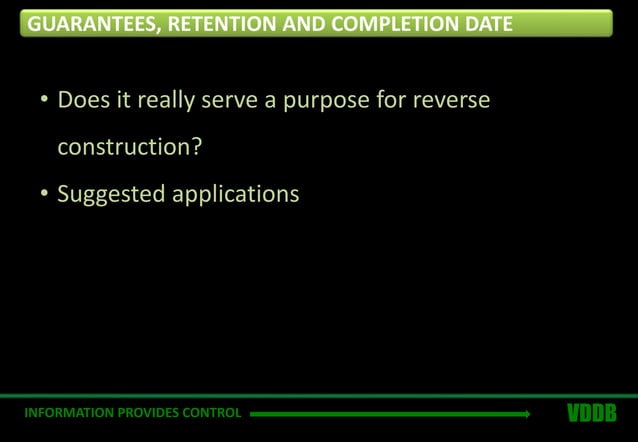 REVERSE CONSTRUCTION REQUIRE LATERAL THINKING | PPT