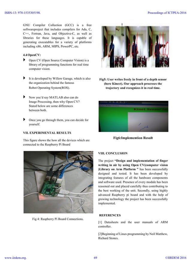 Iirdem Design And Implementation Of Finger Writing In Air By Using Open