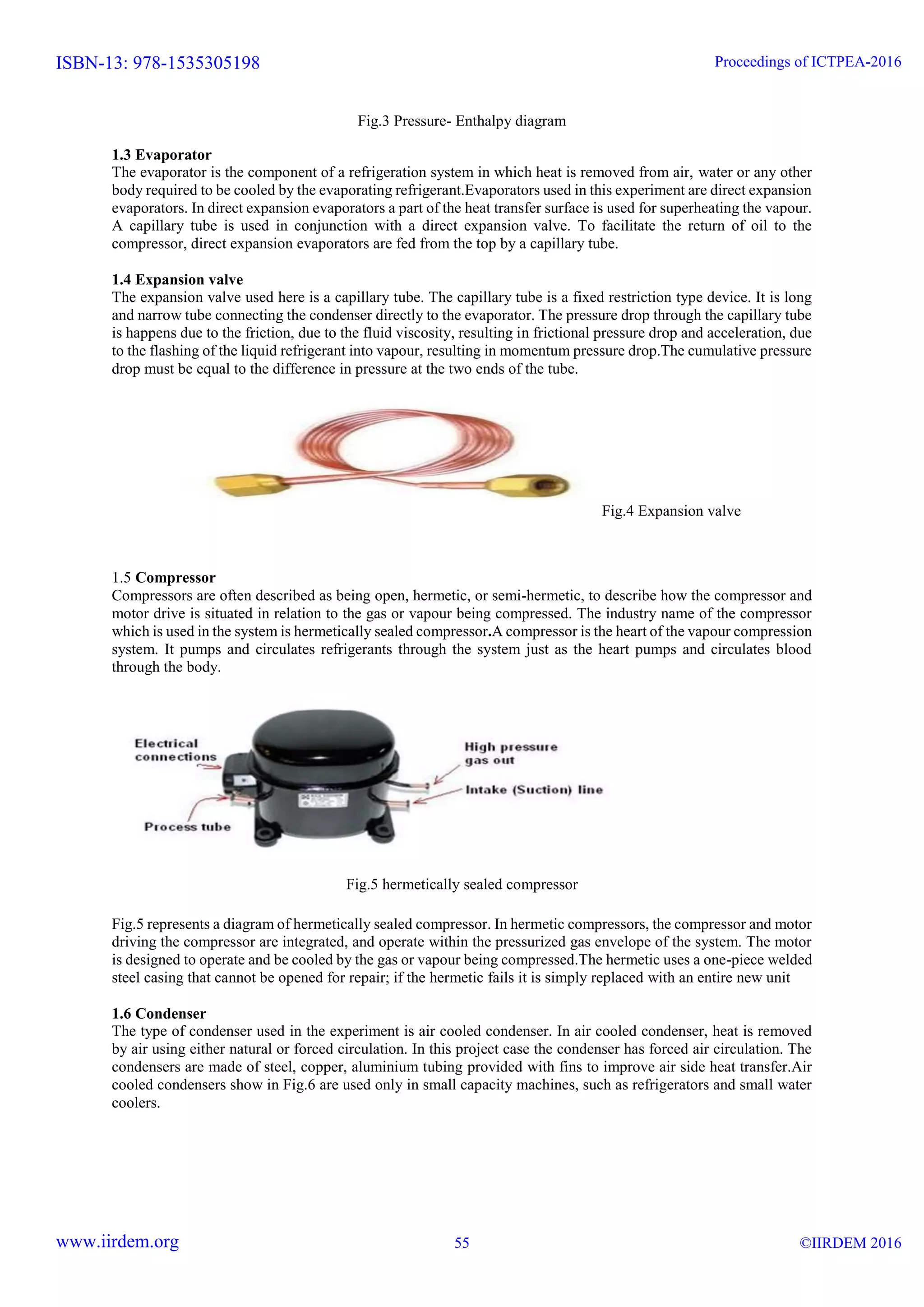 Iirdem performance enhancement of vapour compression refrigeration ...
