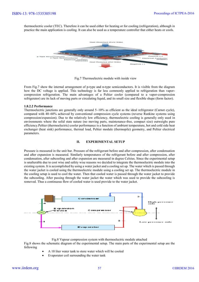 Iirdem performance enhancement of vapour compression refrigeration system by using ...