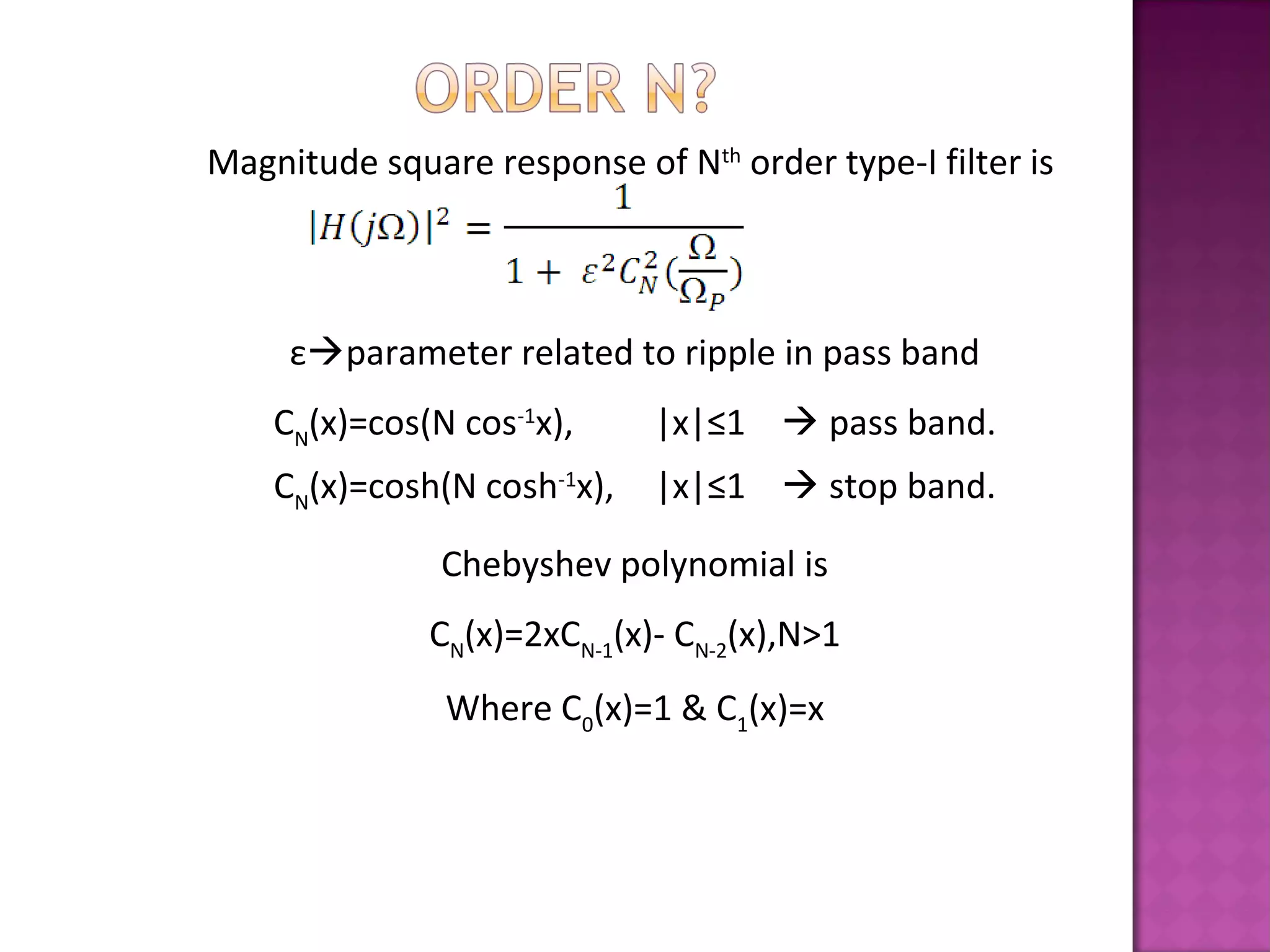 Filter- IIR - Digital signal processing(DSP) | PPT