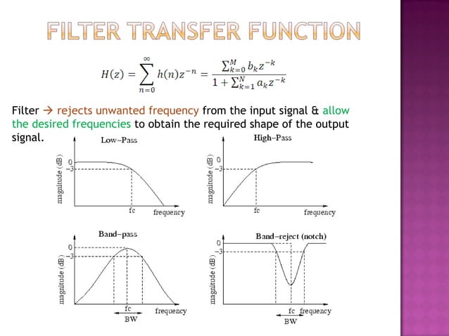 Filter- IIR - Digital signal processing(DSP) | PPT | Digital Audio | Computer Software and ...