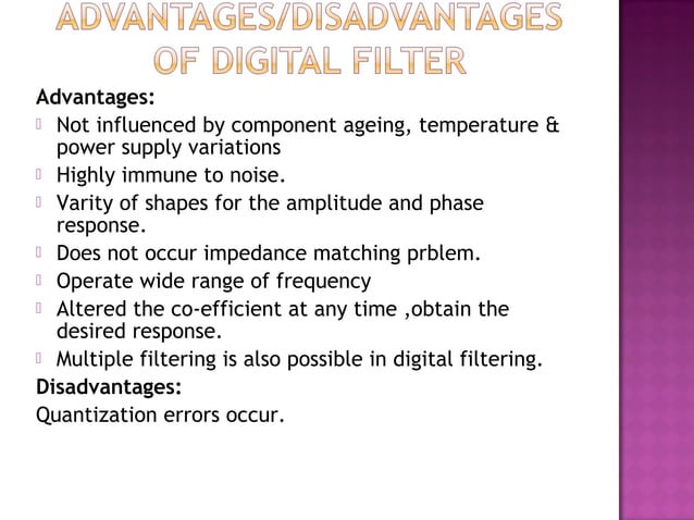 Filter- IIR - Digital signal processing(DSP) | PPT | Digital Audio | Computer Software and ...