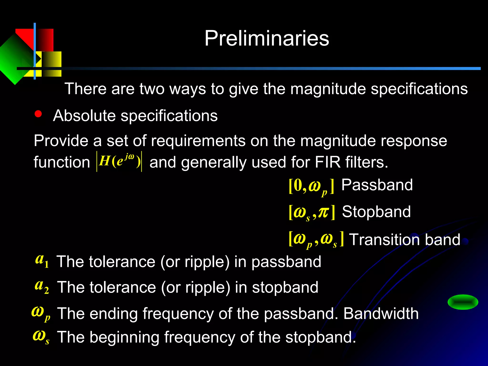 IIR filter design, Digital signal processing | PPT | Digital Audio | Computer Software and ...