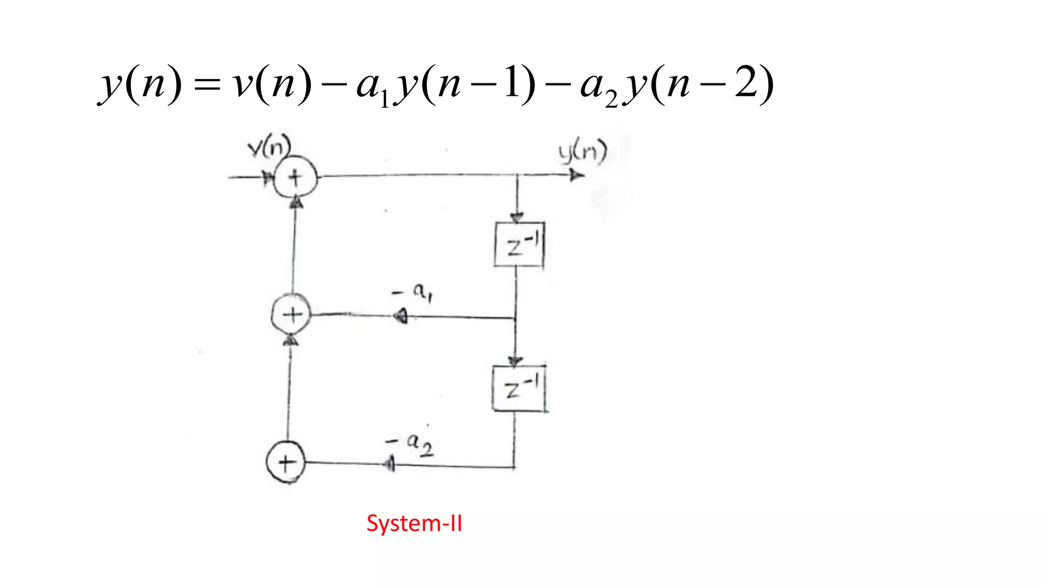 Iir Filter Realization Using Direct Form I And Ii Ppt