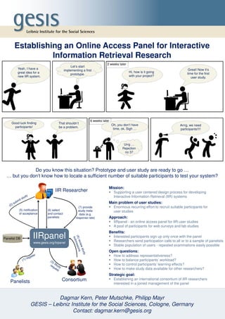 Establishing an Online Access Panel for Interactive Information ...