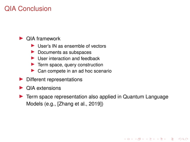 Interactive Information Retrieval inspired by Quantum Theory | PPT