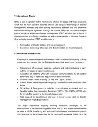 Iirs lecture space inputs to disaster management in india | PDF