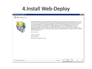 Iis.net deployment | PPT
