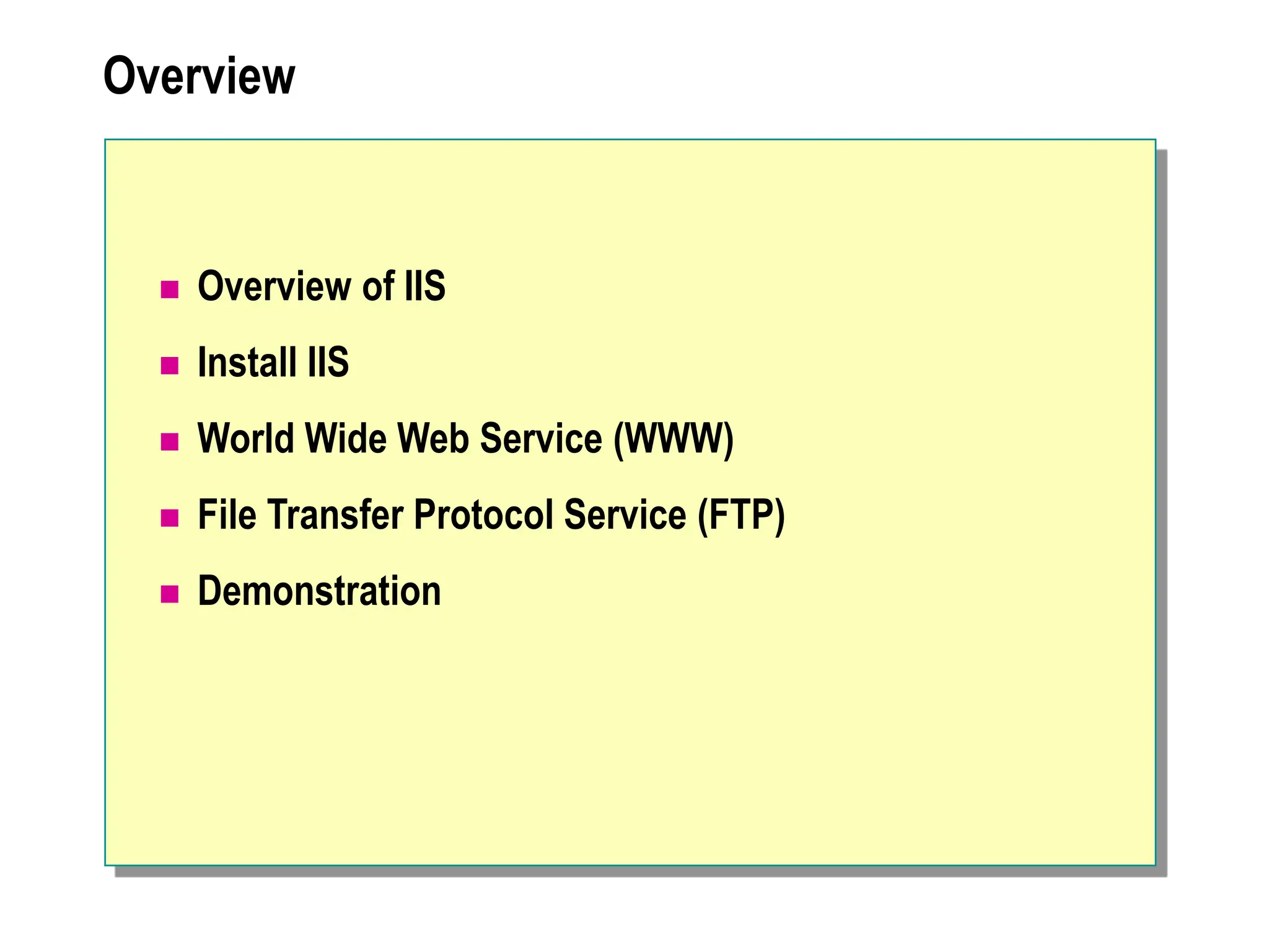 IIS internet information service NSA.ppt