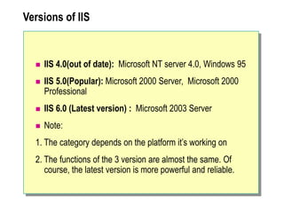 IIS internet information service NSA.ppt