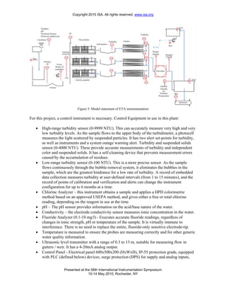 Instrumentation, SCADA, LIMS: Tools for efficient management the operational process of the ...