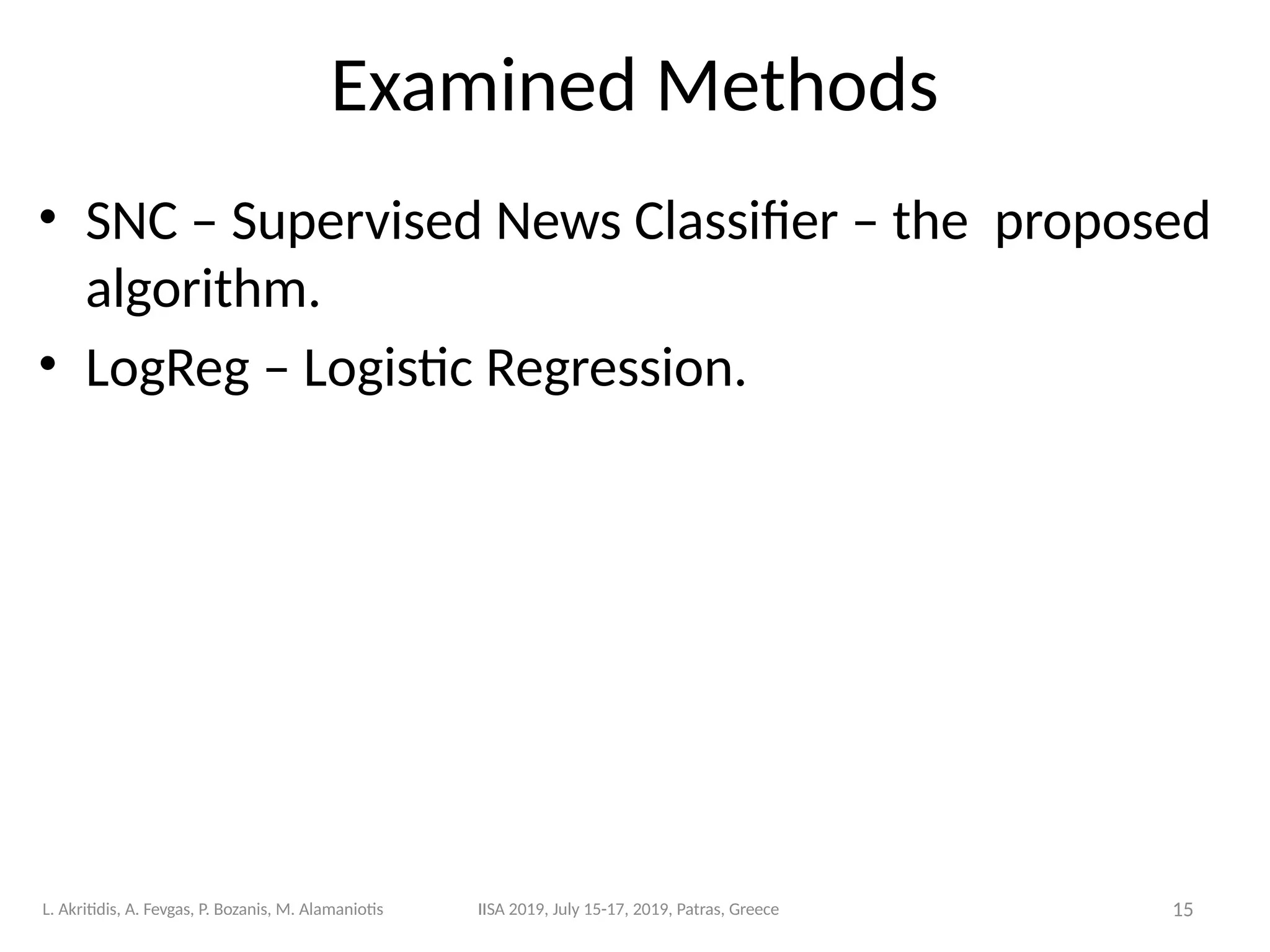 A Self-Pruning Classification Model for News | PPT