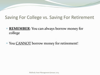 Building Blocks of Financial Planning: Saving and Your Retirement Plan ...