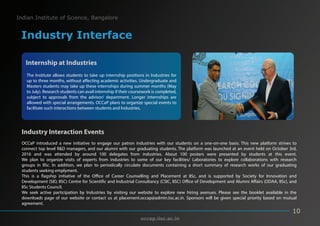 IISc-Placement-Brochure-18-19 .get the detailed report about the ...