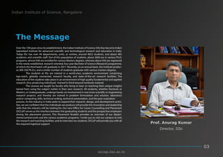 IISc-Placement-Brochure-18-19 .get the detailed report about the ...