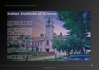 IISc-Placement-Brochure-18-19 .get the detailed report about the ...