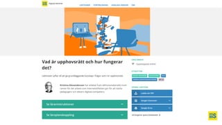 Internetstiftelsen: digitala lektioner | PDF