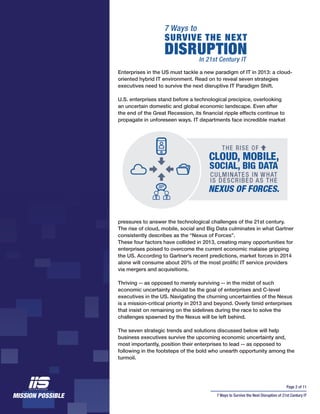 7 ways to Survive the Next Disruption of 21st Century IT | PDF