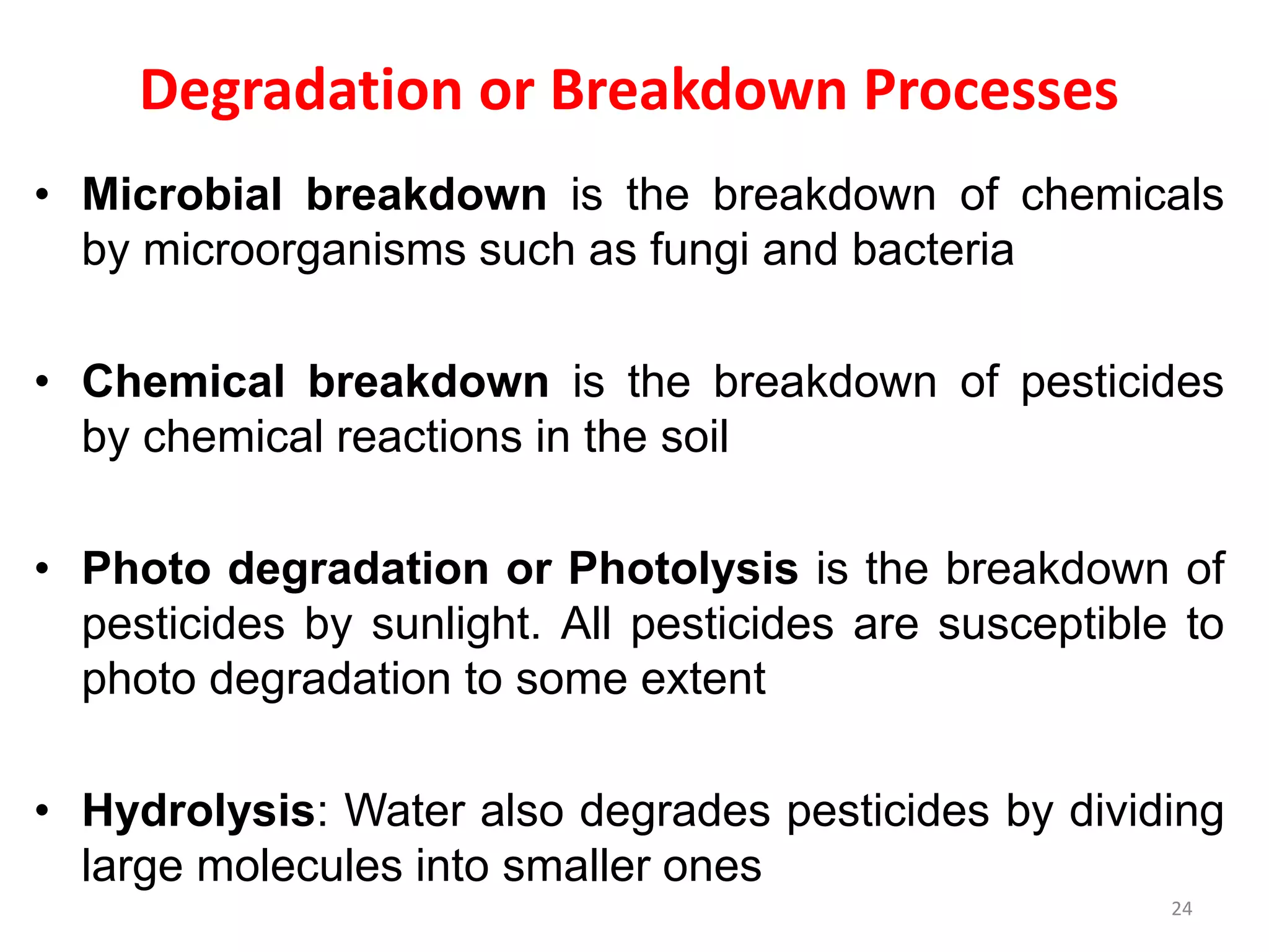 ppt of fate of pesticides in environment or environmental polution by ...