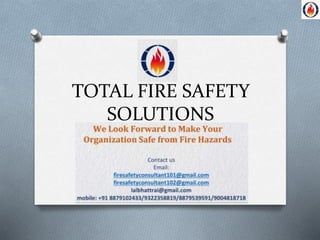 Fires Safety Services Introduction for Educational Institute | PPT