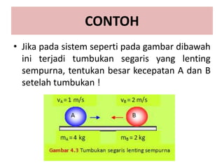 tumbukan lenting sempurna | PPTX