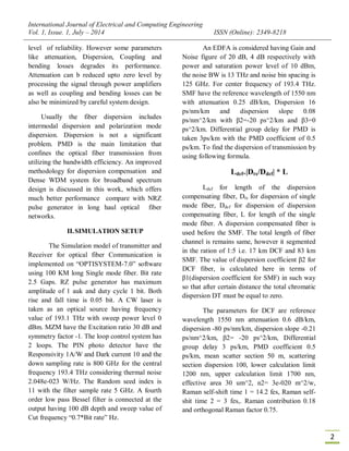 RZ based dispersion compensation technique in dwdm system for broadband spectrum | PDF | Digital ...
