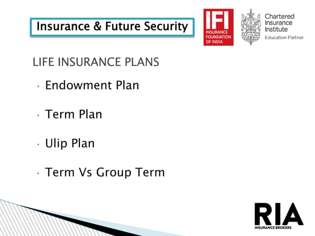 Insurance & Future Security | PDF