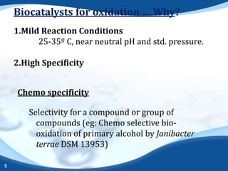 Bio-catalytic Oxidation by Microorganism | PPT