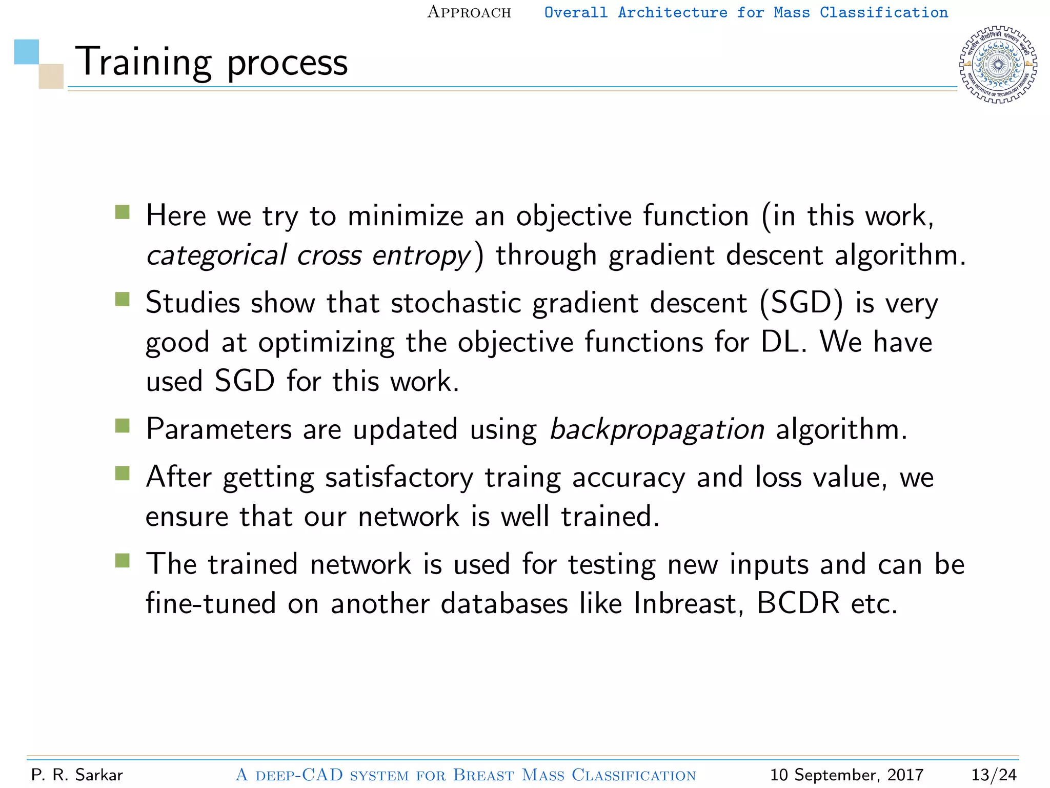 Classification Of Breast Masses Using Convolutional Neural Network As Feature Extractor And