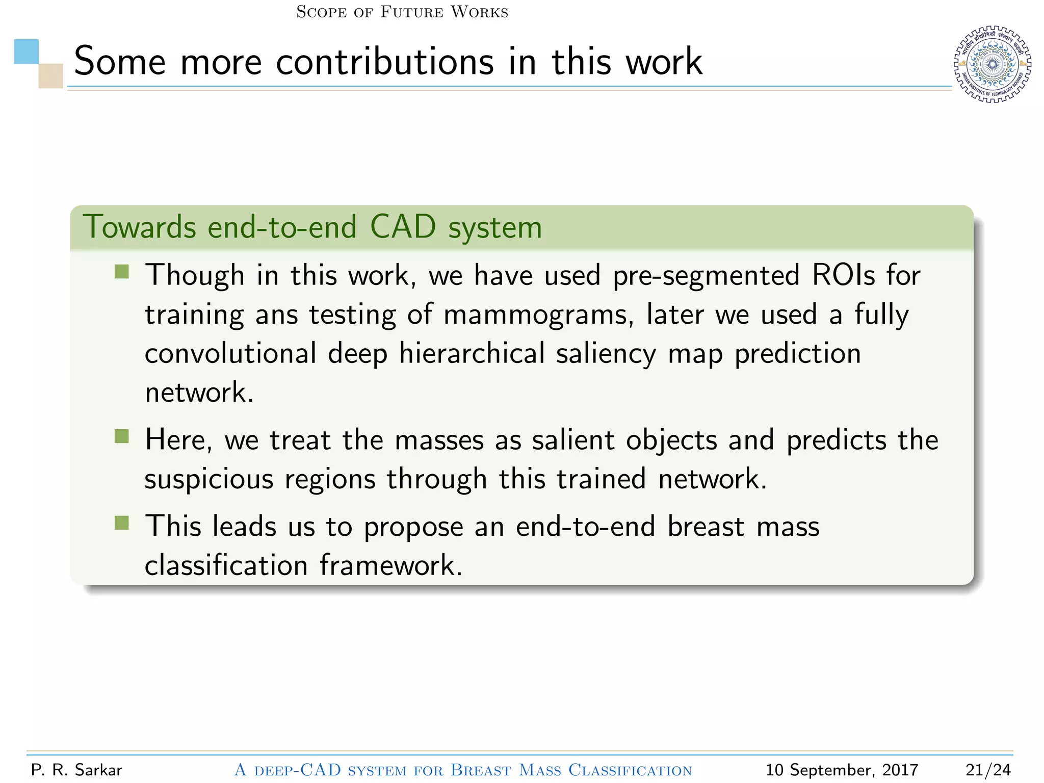 Classification Of Breast Masses Using Convolutional Neural Network As Feature Extractor And