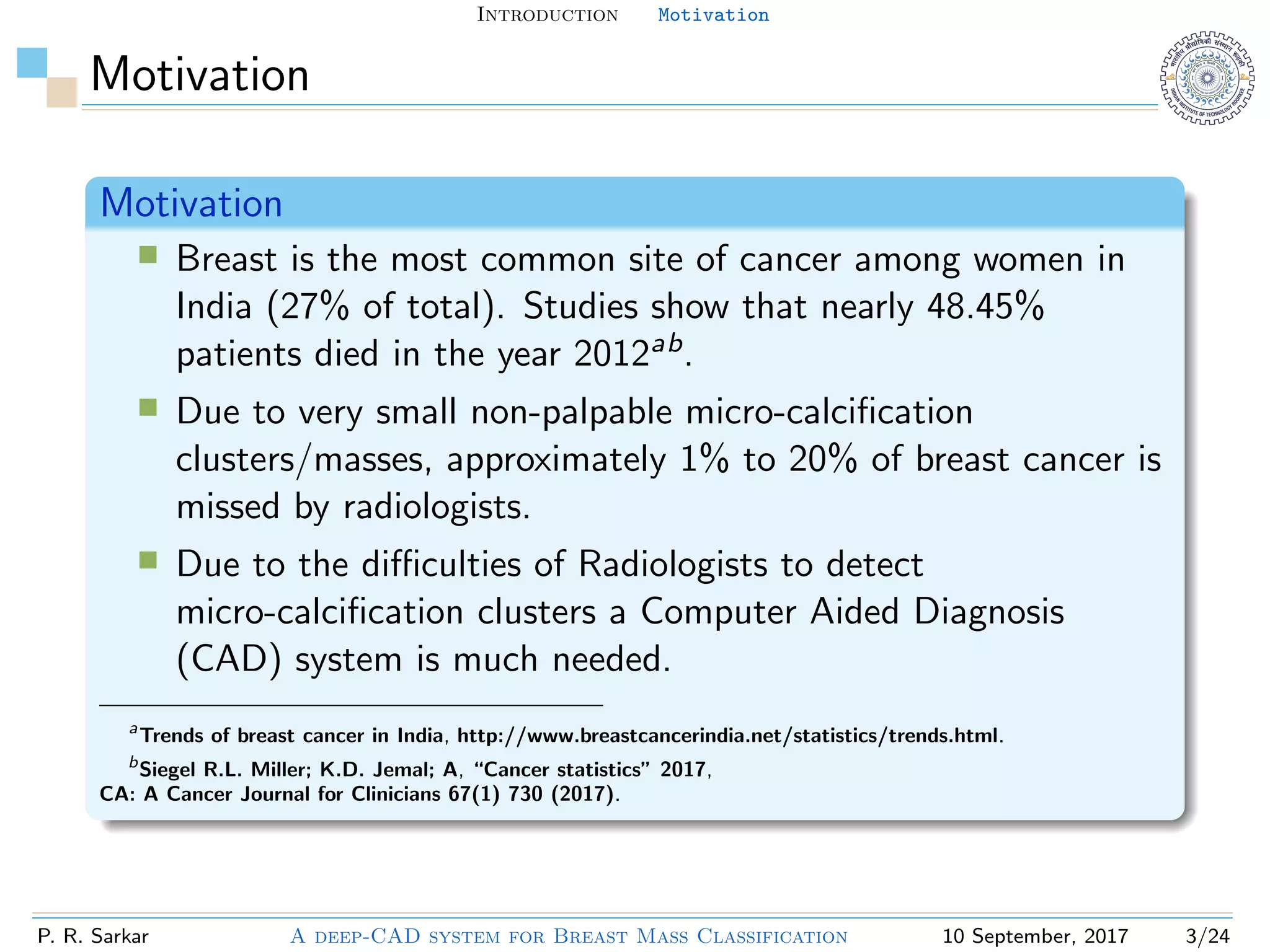 Classification Of Breast Masses Using Convolutional Neural Network As Feature Extractor And