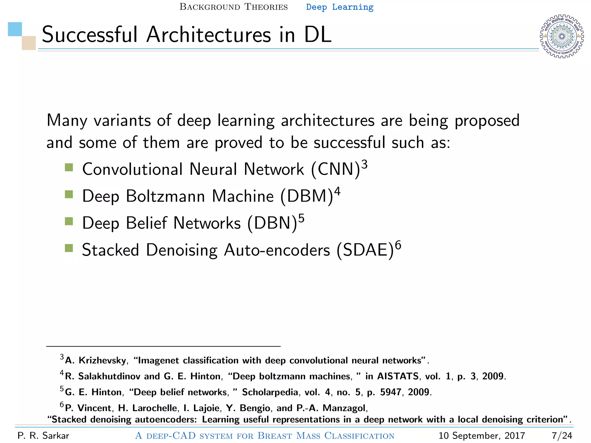 Classification of Breast Masses Using Convolutional Neural Network as Feature Extractor and ...