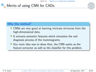 Classification of Breast Masses Using Convolutional Neural Network as Feature Extractor and ...