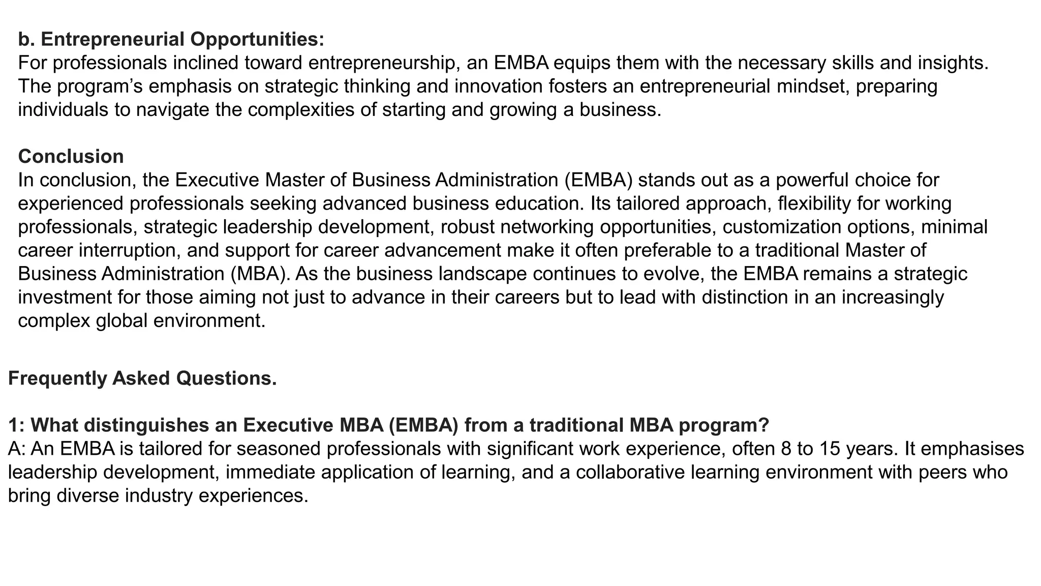 Why EMBA Is Better Than MBA? ...pppttxxx | PPT