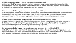 Why EMBA Is Better Than MBA?.... PDF PRESENTATION | PPT
