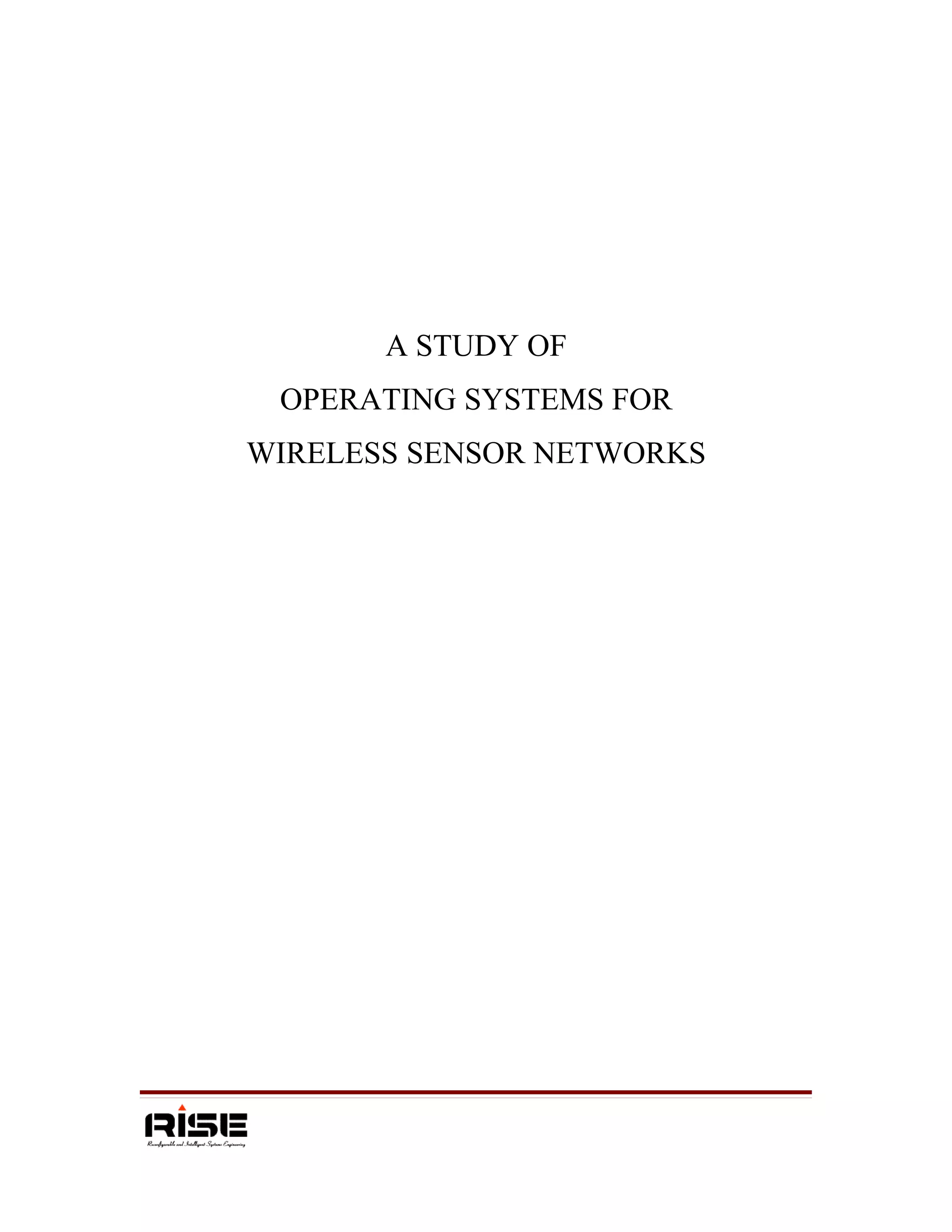 Wireless Sensor networks | PDF