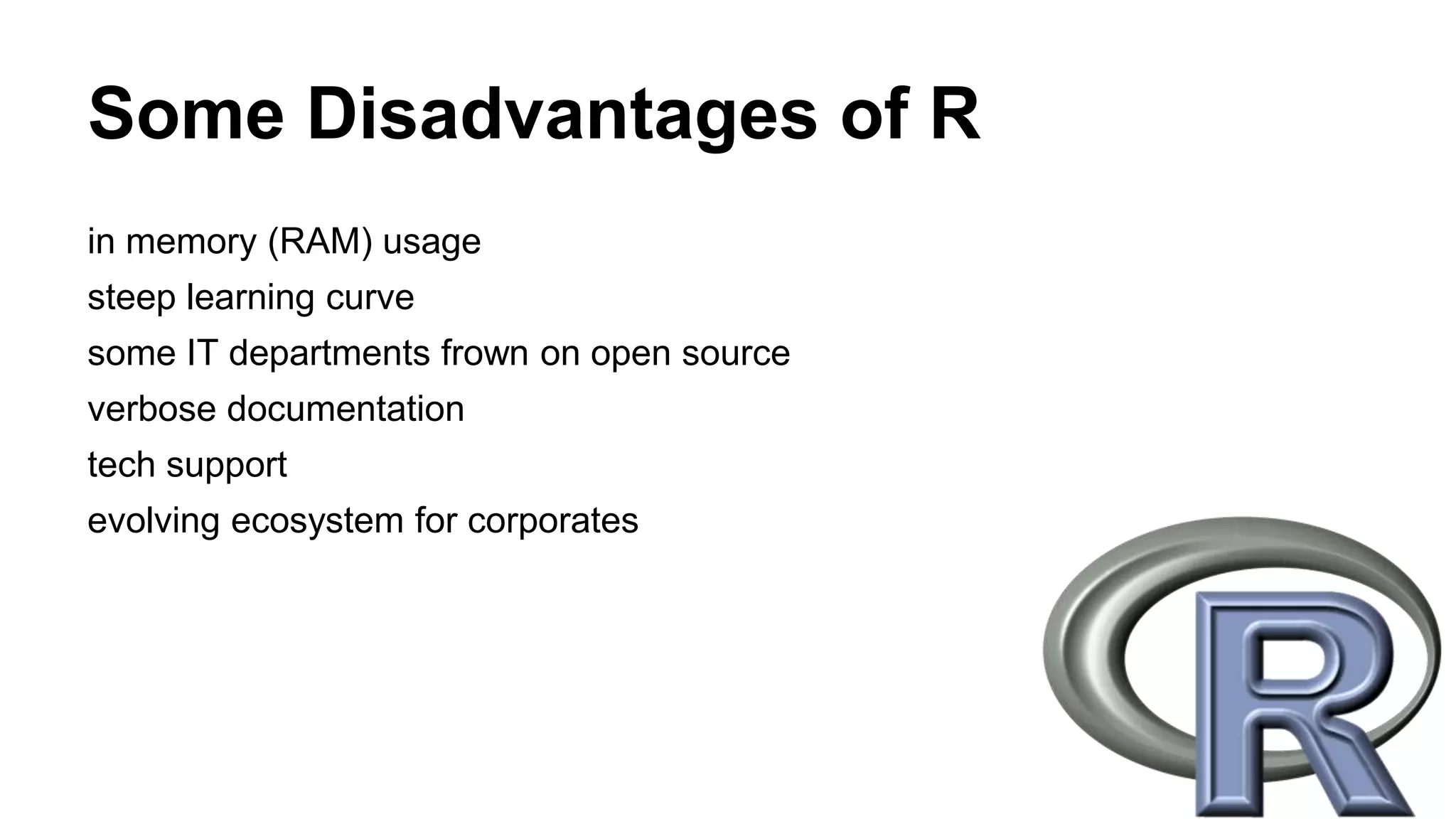 Introduction to R | PPTX | Databases | Computer Software and Applications