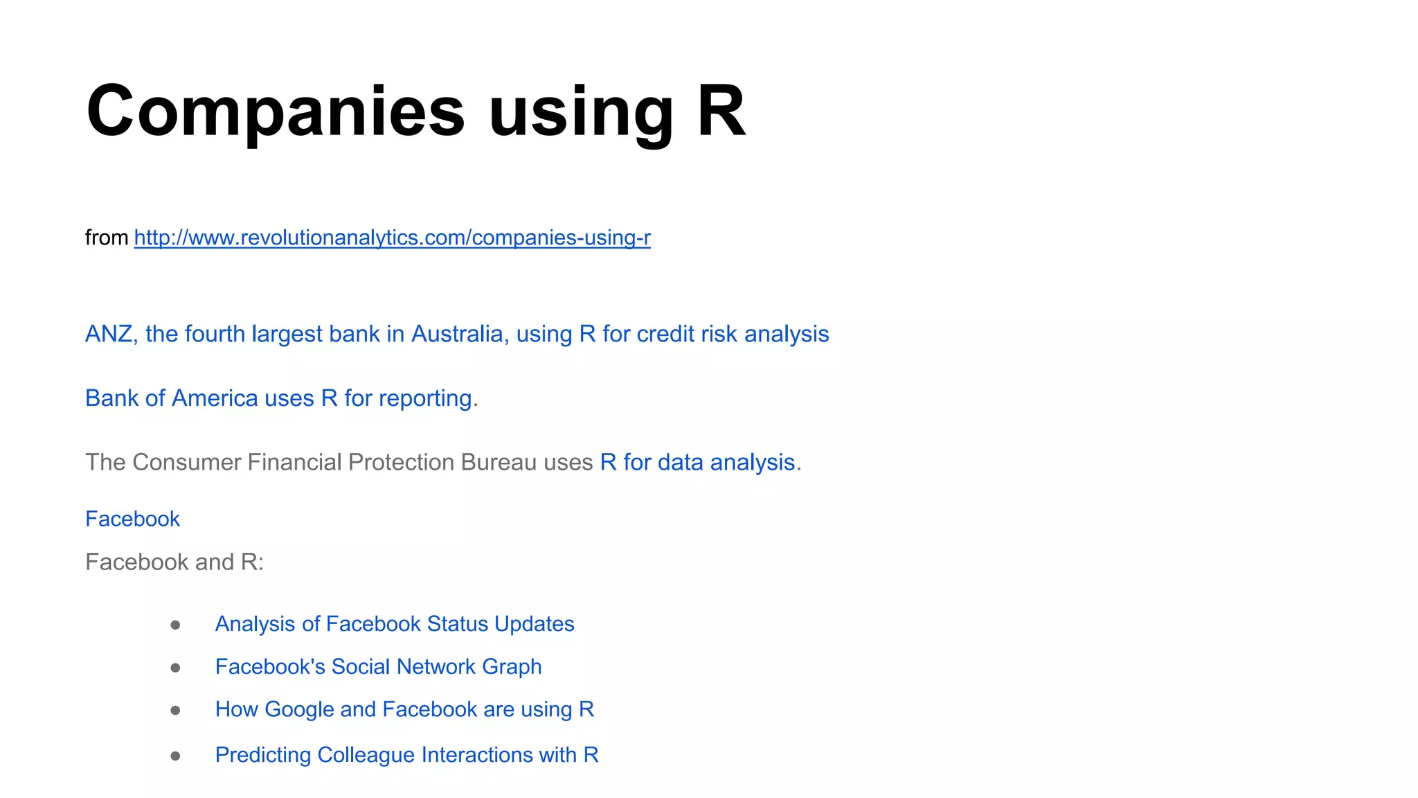 Introduction to R | PPTX | Databases | Computer Software and Applications