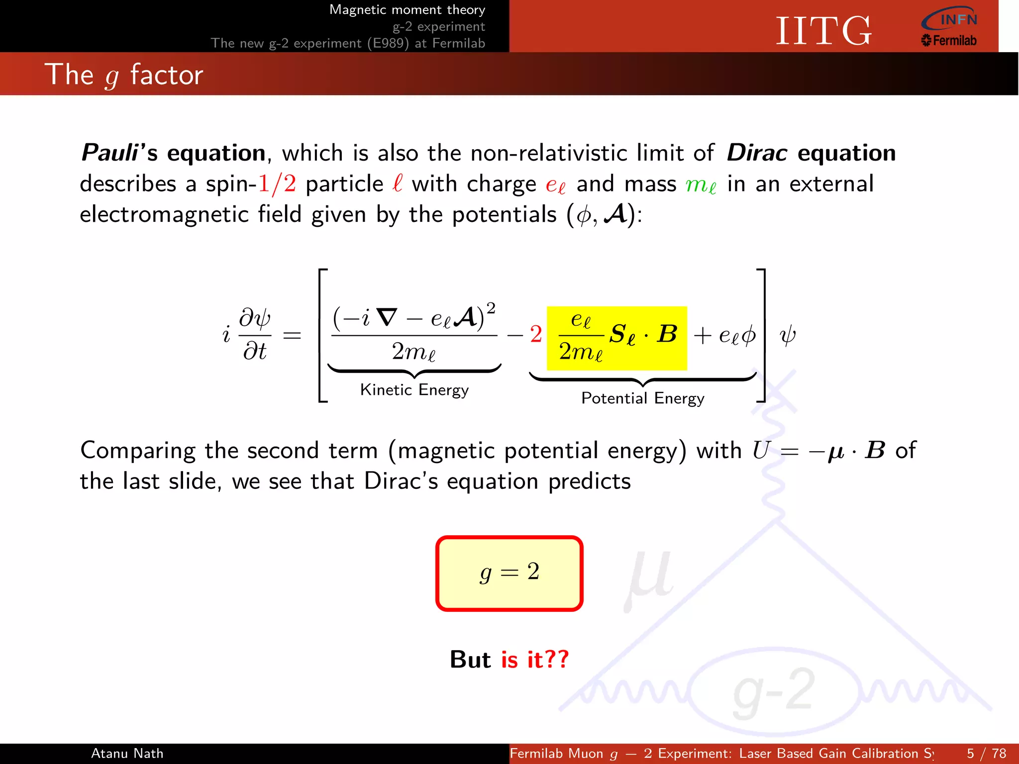 Fermilab Muon g − 2 Experiment: Laser Based Gain Calibration System | PDF