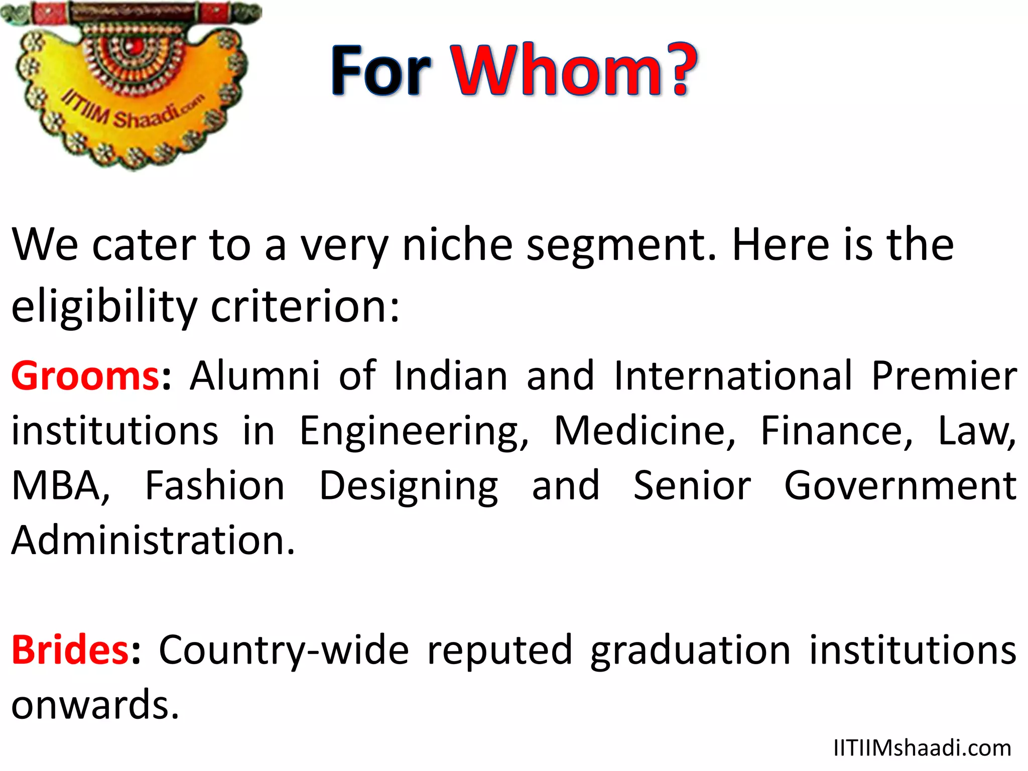 Iitiim shaadi presentation | PPTX